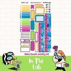 In the Lab Hobo Cousin Stickers, 90's Cartoon Planner Sticker Kit ...