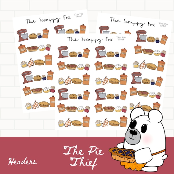 The Pie Thief Dividers Sheet / Deco Planner Stickers / Fall - Etsy