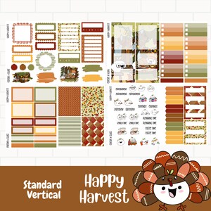 Happy Harvest Planner Sticker Bundle, Planner Stickers, Vinyl Sticker ...