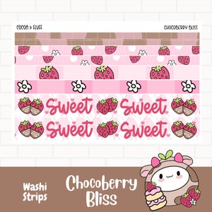 Chocoberry Bliss Deco & Washi Planner Stickers, Weekly Sticker Kit ...
