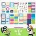 In the Lab Standard Vertical Stickers, Cartoon Planner Stickers, Dexter ...