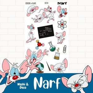 Narf Hobo Cousin Stickers, Animaniacs Planner Sticker Kit, Pinky and ...