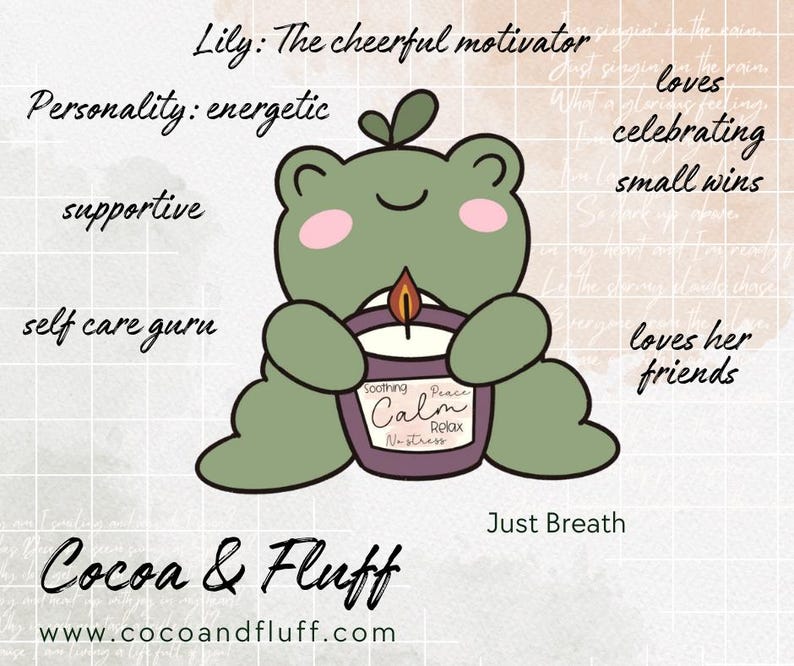 Lily's Self Care Planner Icons, Hand Drawn Stickers, Leafy Planner ...
