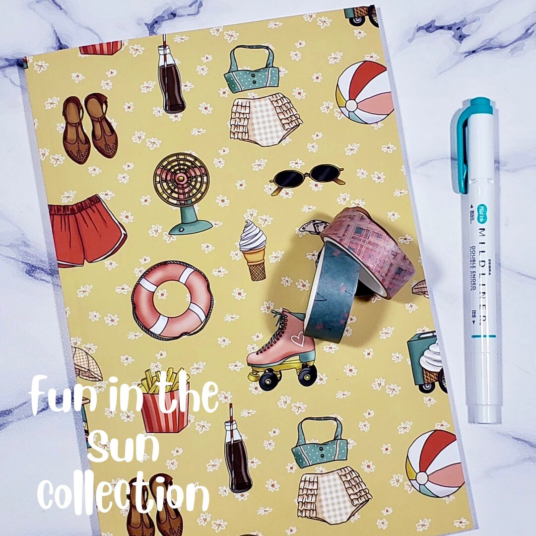 Fun in the Sun Mini Journaling Bundle Journal Mildliner - Etsy