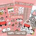 Happy Together Sticker Sheet, Hand Drawn Stickers, Daily Journal, Micro ...