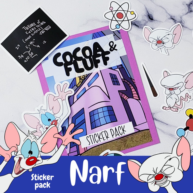 Narf Sticker Pack / Animaniacs Doodle Stickers / Fandom - Etsy