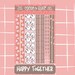 Happy Together Sticker Sheet, Hand Drawn Stickers, Daily Journal, Micro ...