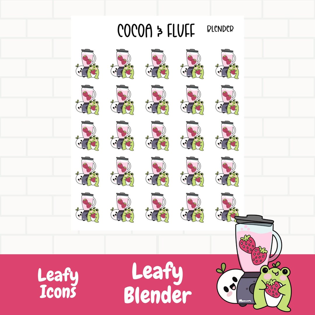 Blender Planner Icons, Hand Drawn Stickers, Leafy & Lily Planner Icons ...