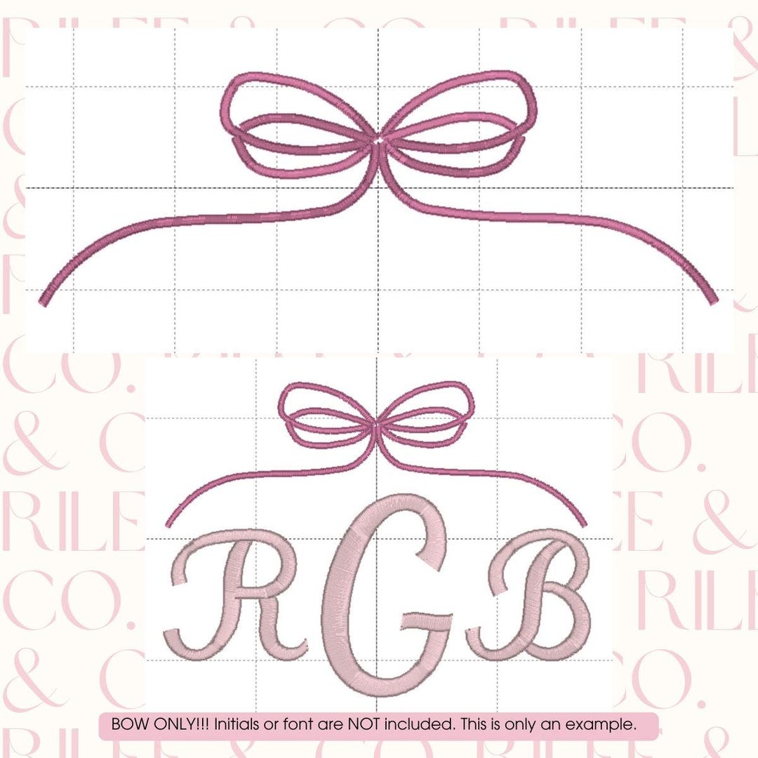 Bow PES Embroidery File - Etsy