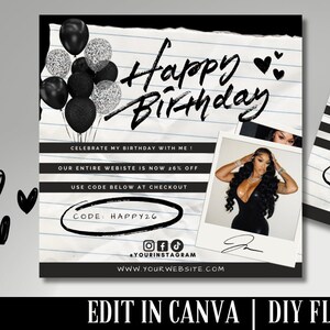 DIY Canva Hbd Sale Flyer Template - Etsy