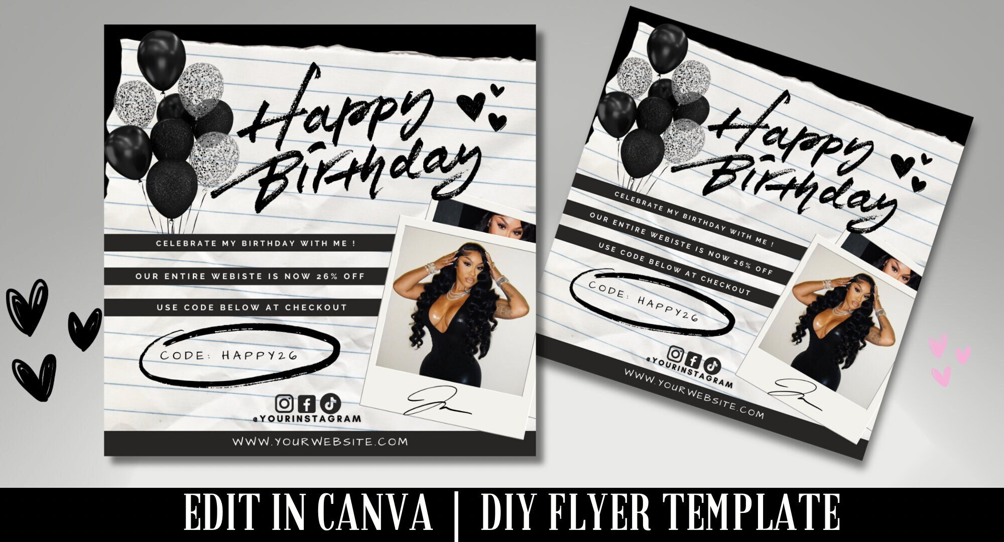 DIY Canva Hbd Sale Flyer Template - Etsy