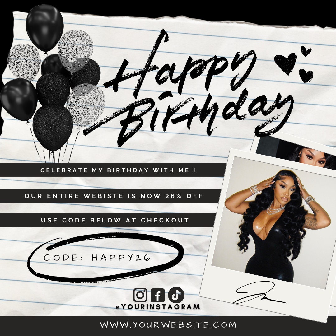 DIY Canva Hbd Sale Flyer Template - Etsy