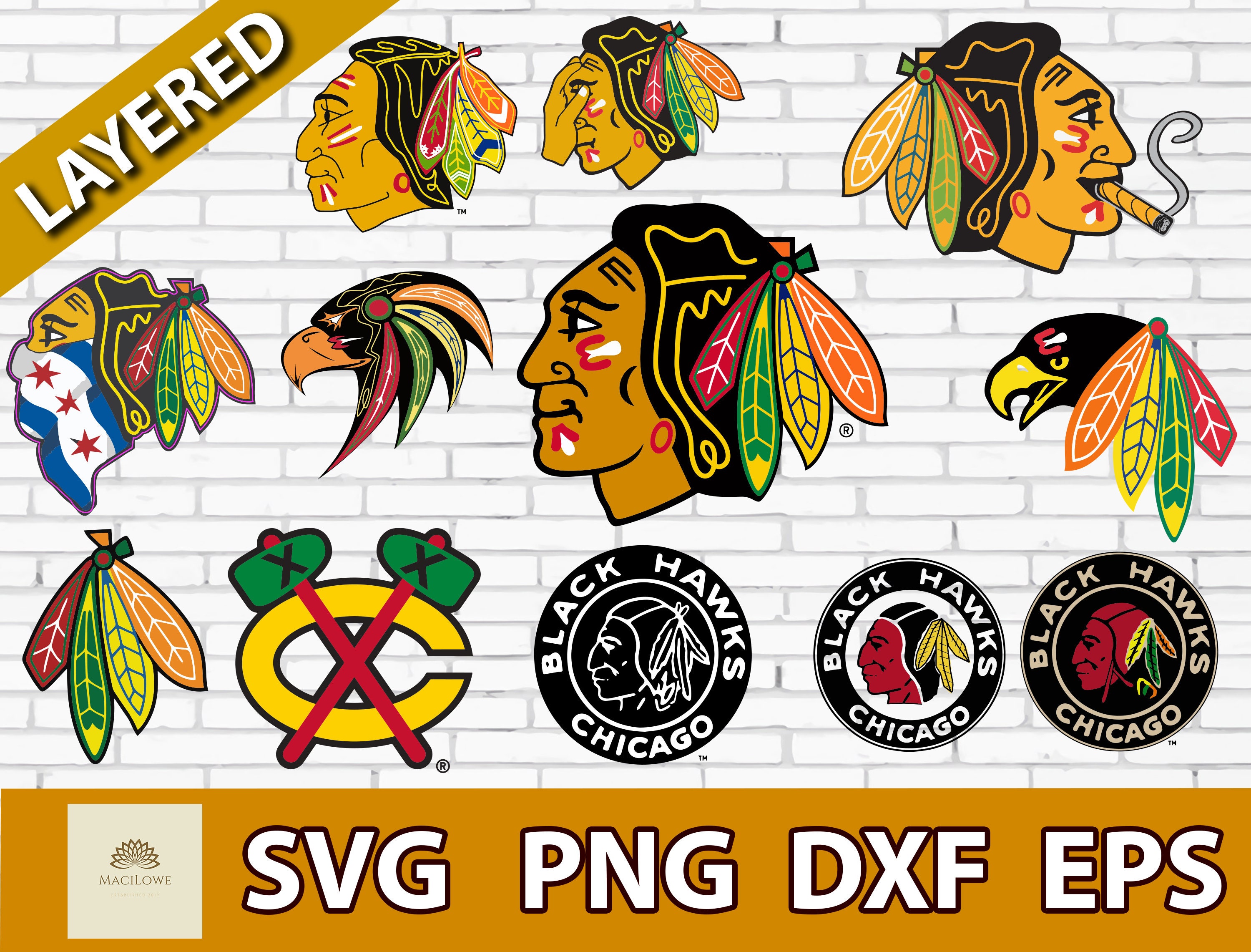 Chicago Blackhawks Logo NHL Hockey SVG/ cut file for cricut | Etsy