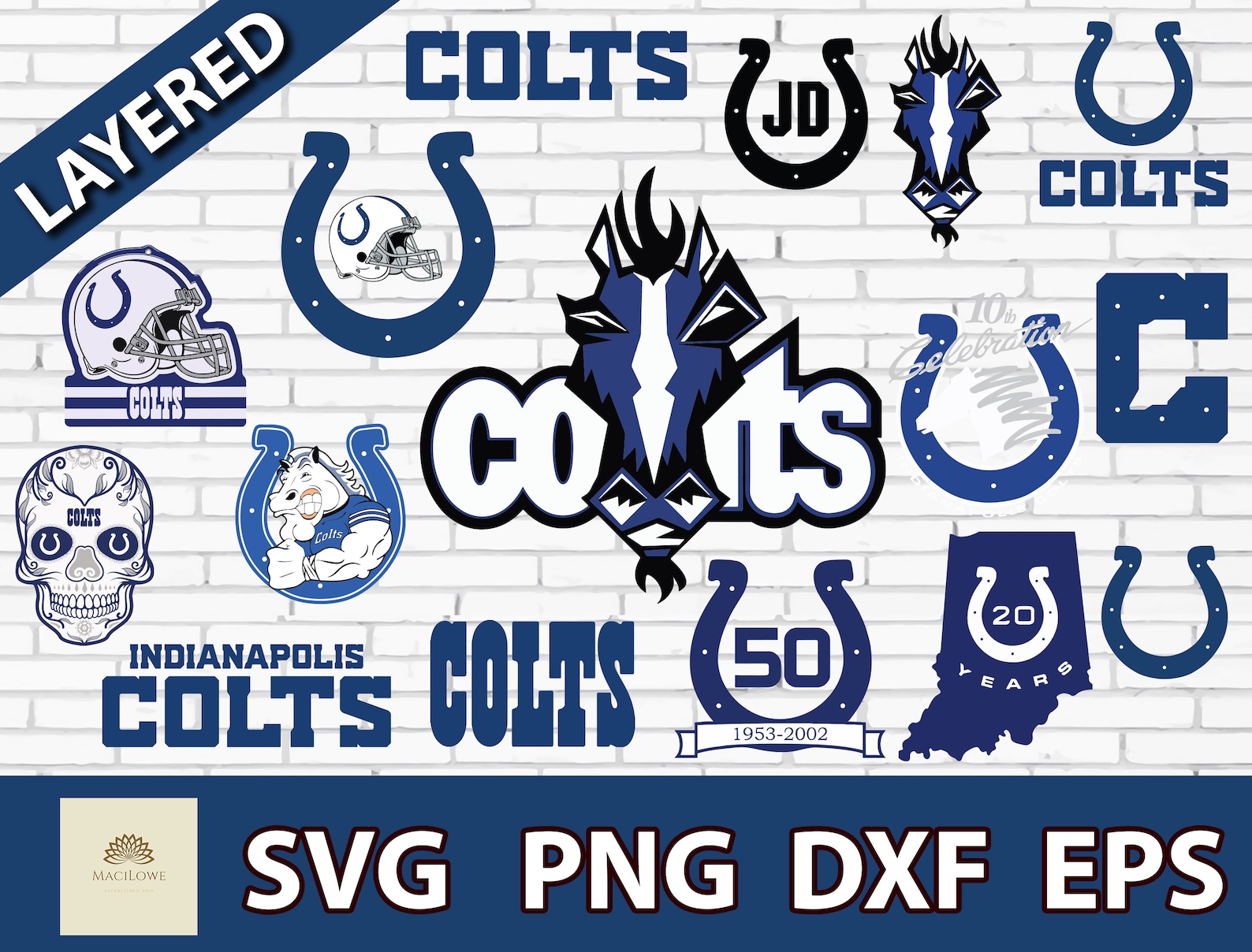 Indianapolis Colts Logo NFL Football SVG/ cut file for cricut | Etsy
