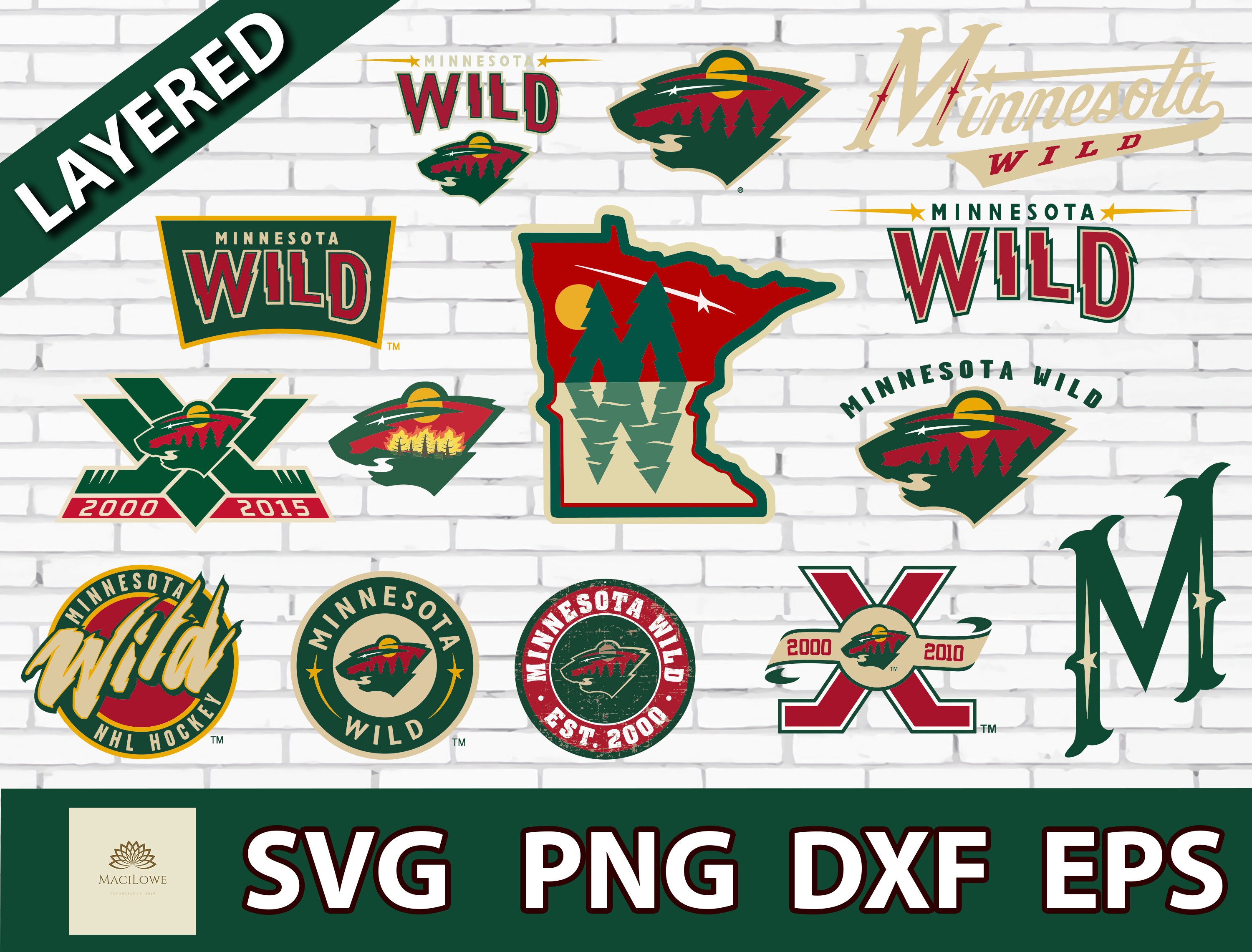 Minnesota Wild Logo NHL Hockey SVG cut file for cricut files | Etsy