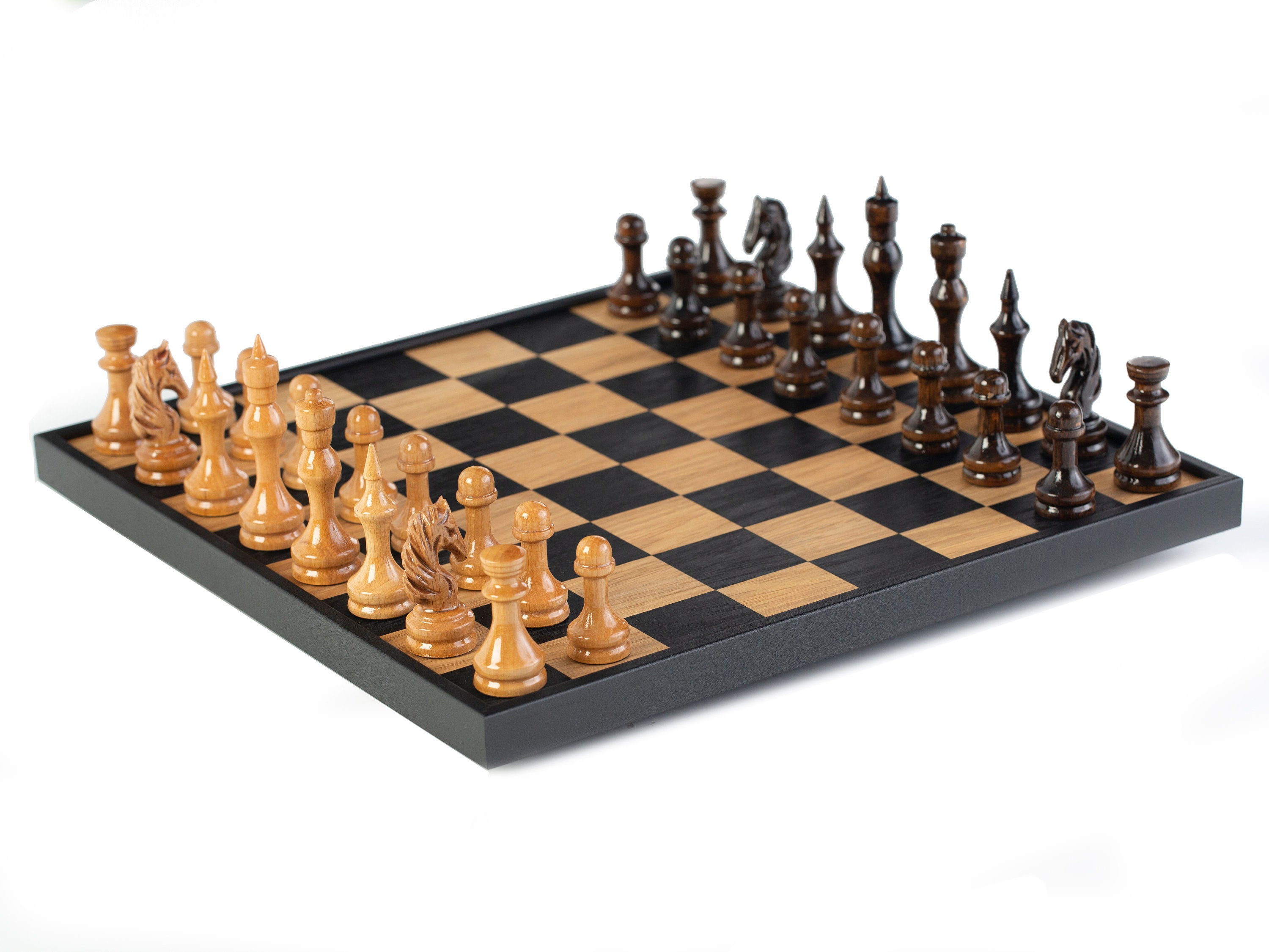 CHESS SET Ajedrez cuadrado clásico | Etsy