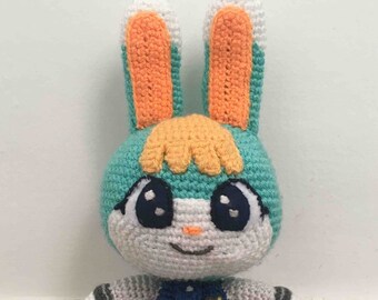 Toys Animal Crossing Villager Sasha the Rabbit Amigurumi Crochet Plush ...