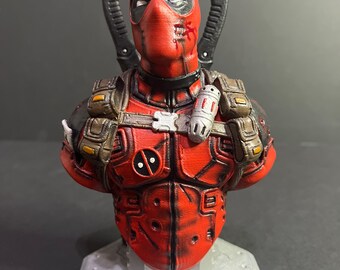 Collectible 3D Printed Deadpool Bust Perfect for Marvel Fans - Etsy