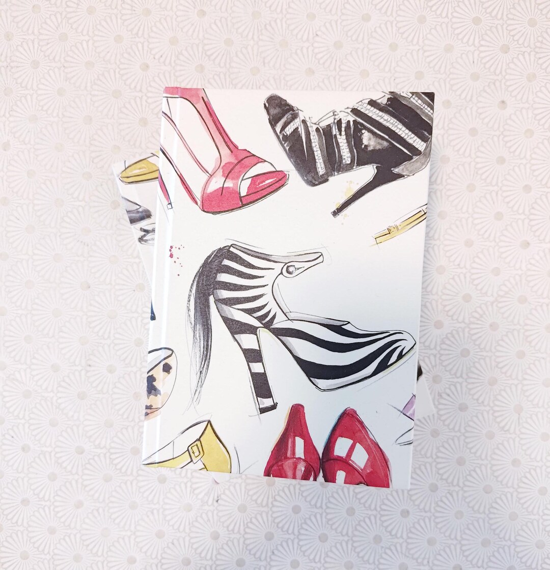 Angie Rehe Shoe Sketch A6 Journal With 150gsm Paper, Option 2, Visual ...