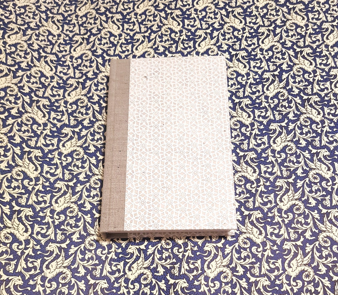 A5 Natural and White Jali (pointed Star Flower Pattern) Journal - Etsy
