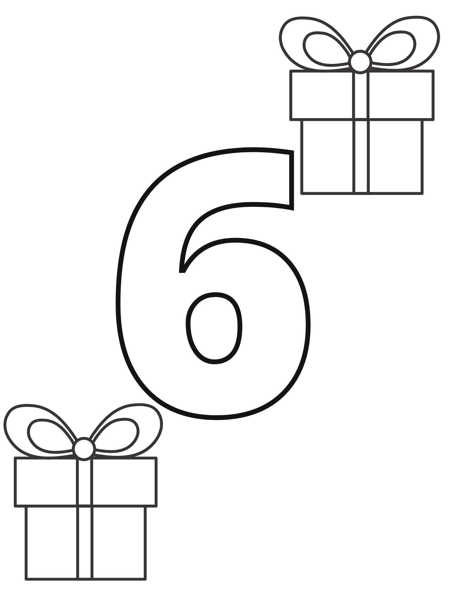 Christmas Number Color Pages (10) - Etsy