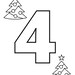 Christmas Number Color Pages (10) - Etsy