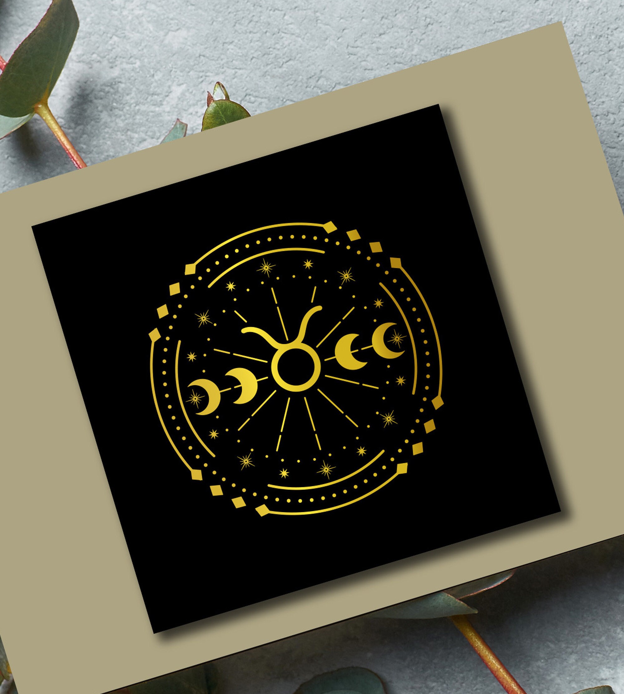 Taurus Symbol Svg-astrology Wheel Svg-sacred Geometry Aesthetic-taurus ...