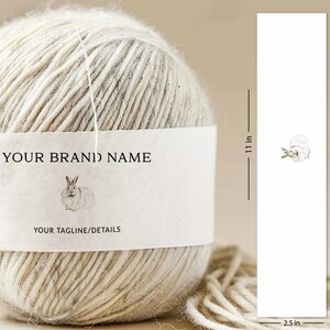 Angora Rabbit Wool Editable Label-custom Angora Rabbit Wool Wrap Around ...