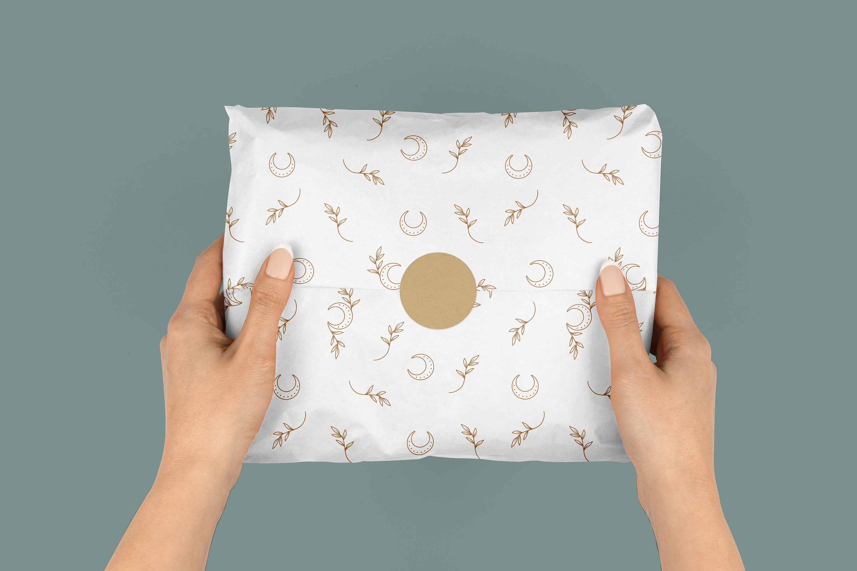 Boho Tissue Paper Design-moon Tissue Paper With Branches - Etsy