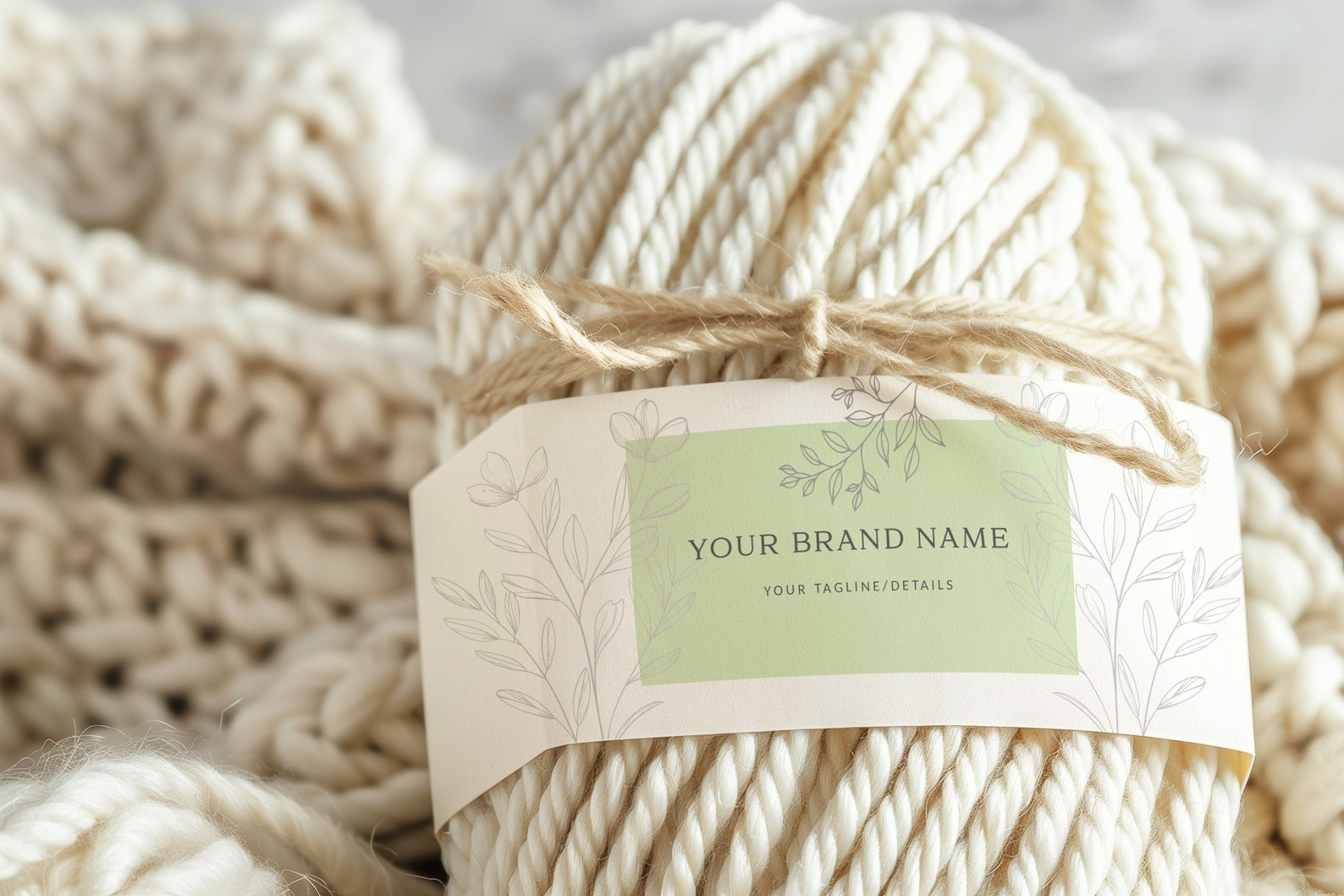 Yarn Skein Wrap Labels for Handmade Items-printable PDF Wrap Around ...