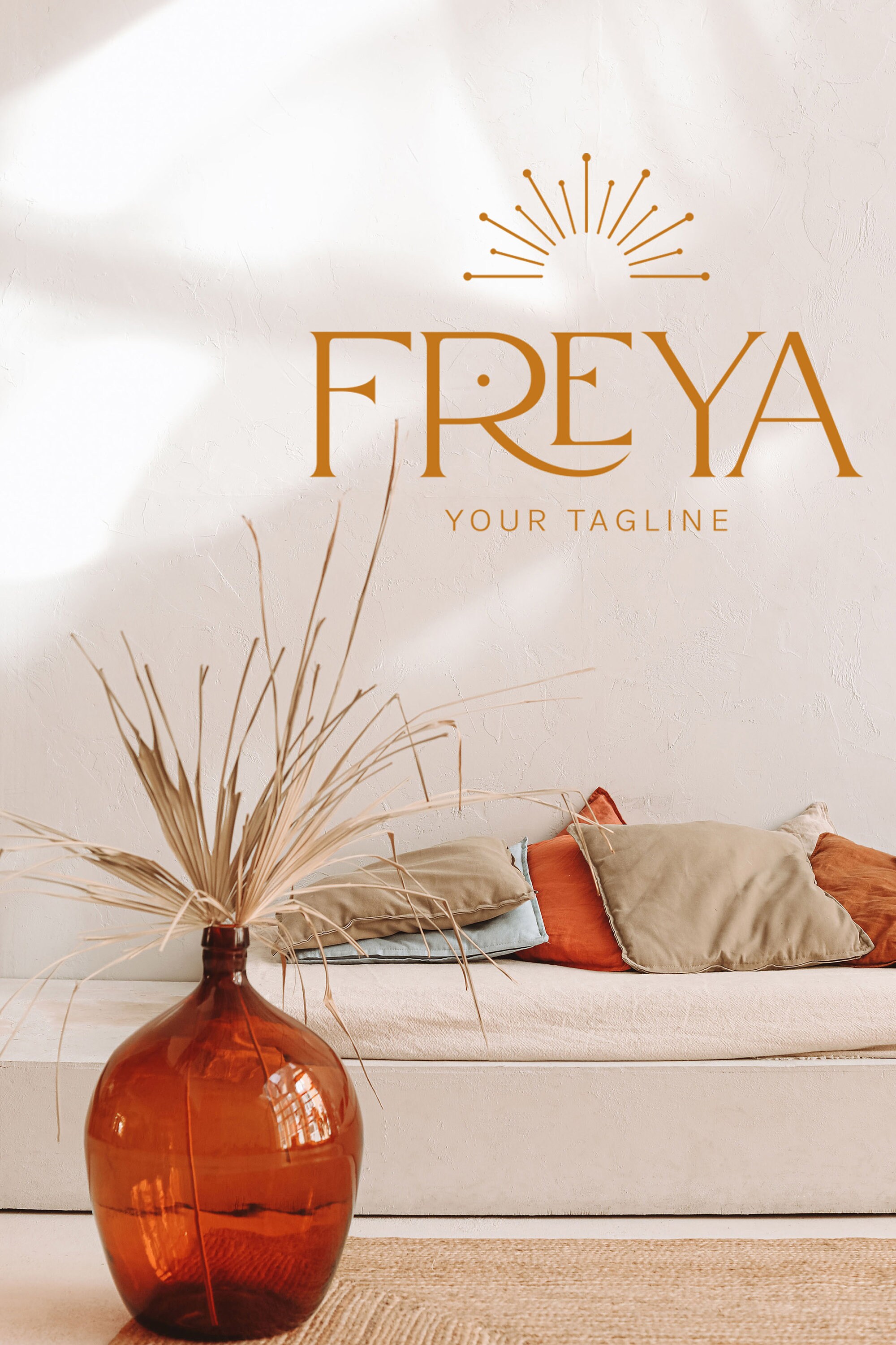 Custom Typography Logo Design-boho Logo for Interior Design - Etsy