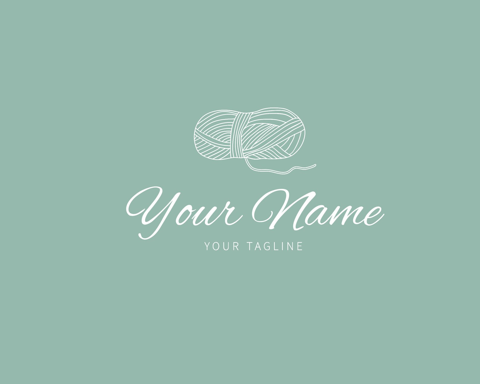 Semi Custom Crochet Logo With Yarn Skein for Small Business - Etsy