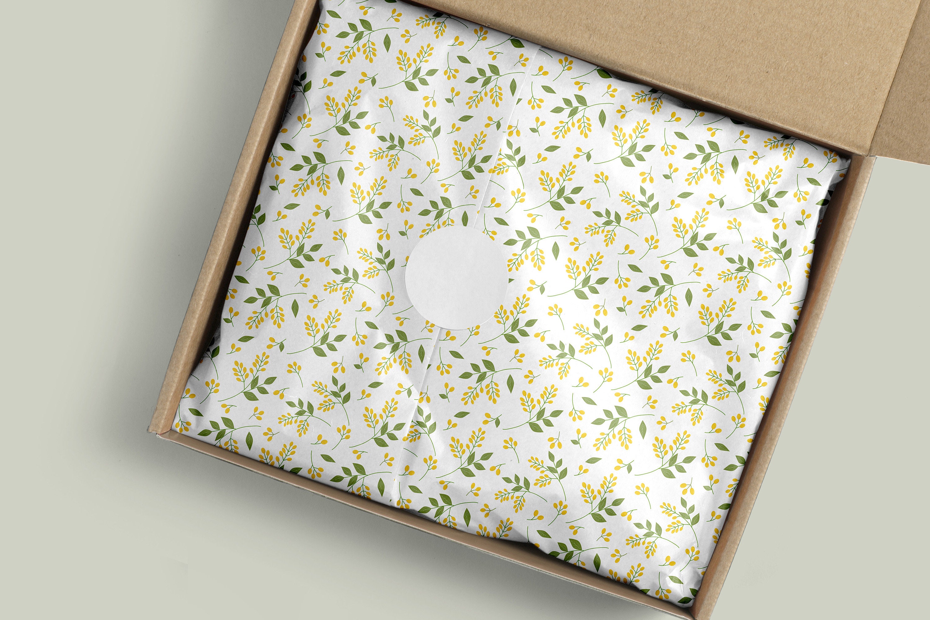 Botanical Tissue Paper Design-product Wrapping Paper-printable - Etsy
