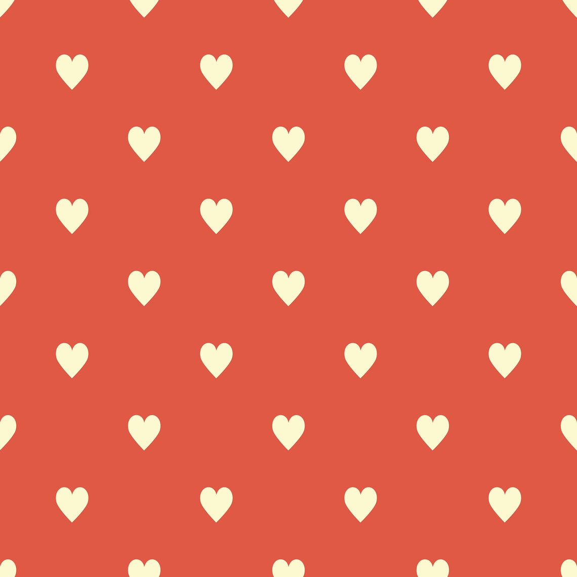 Seamless Hearts Pattern Digital Paper Vintage Heart Pattern - Etsy