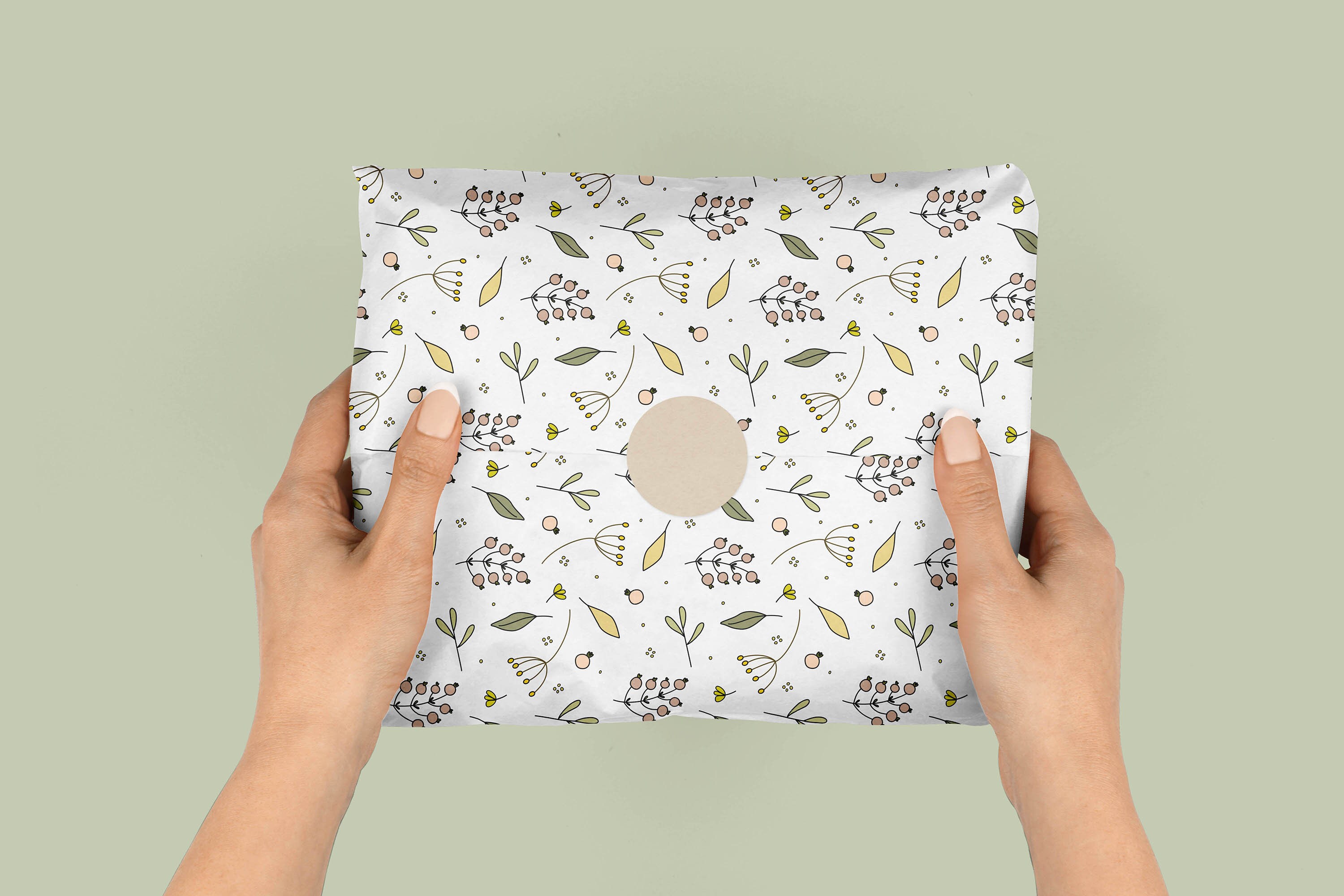 Tissue Paper Design and Product Card Template Set-botanical - Etsy