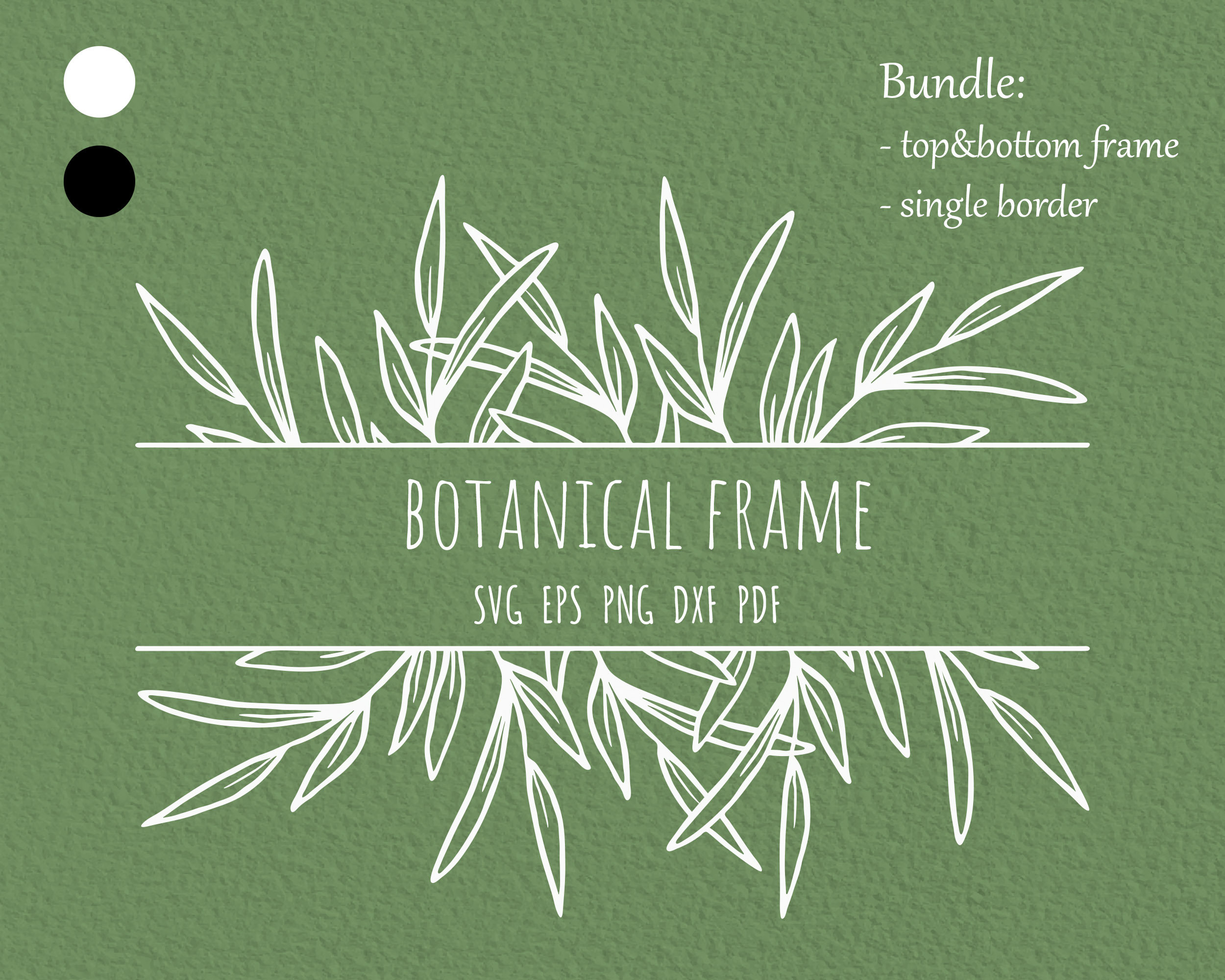 Organic Border Svg-organic Frame Svg Bundle-leaf - Etsy
