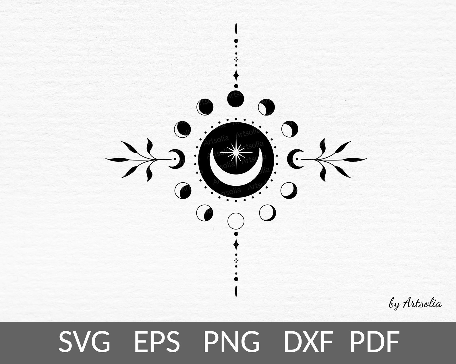 Moon Phases Svg-lunar Witch Aesthetic-mystical Magic - Etsy Australia