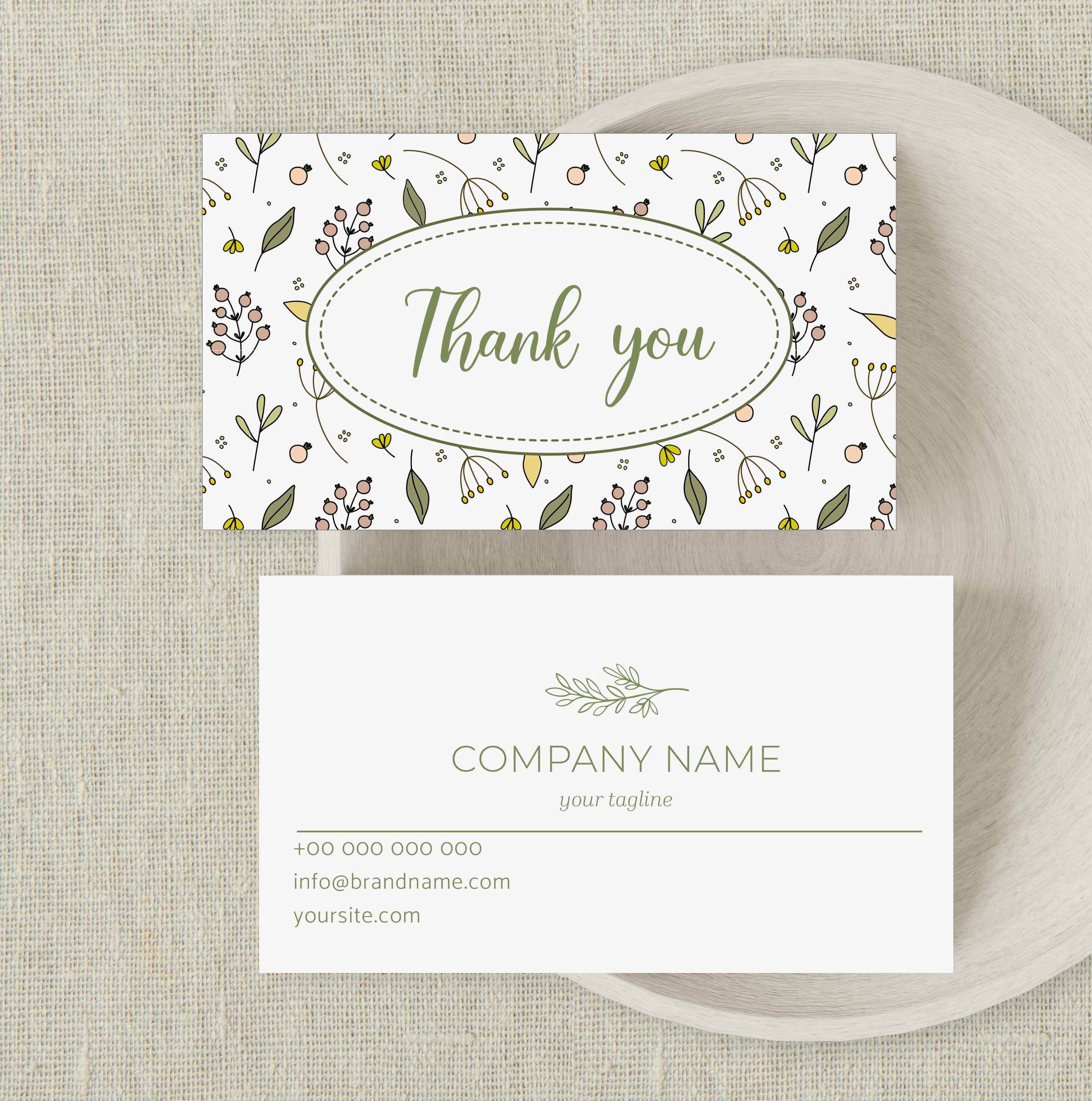 Tissue Paper Design and Product Card Template Set-botanical - Etsy