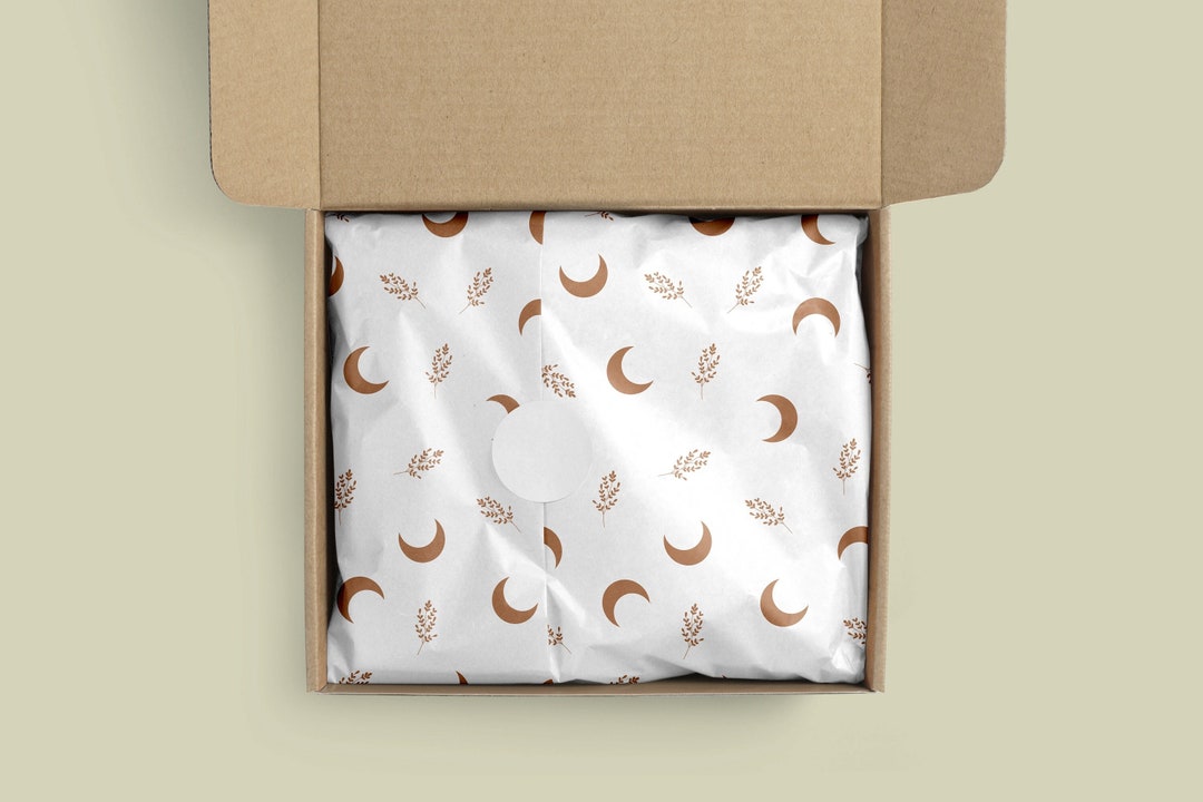 Boho Tissue Paper Design-moon Tissue Paper With Botanical Pattern ...