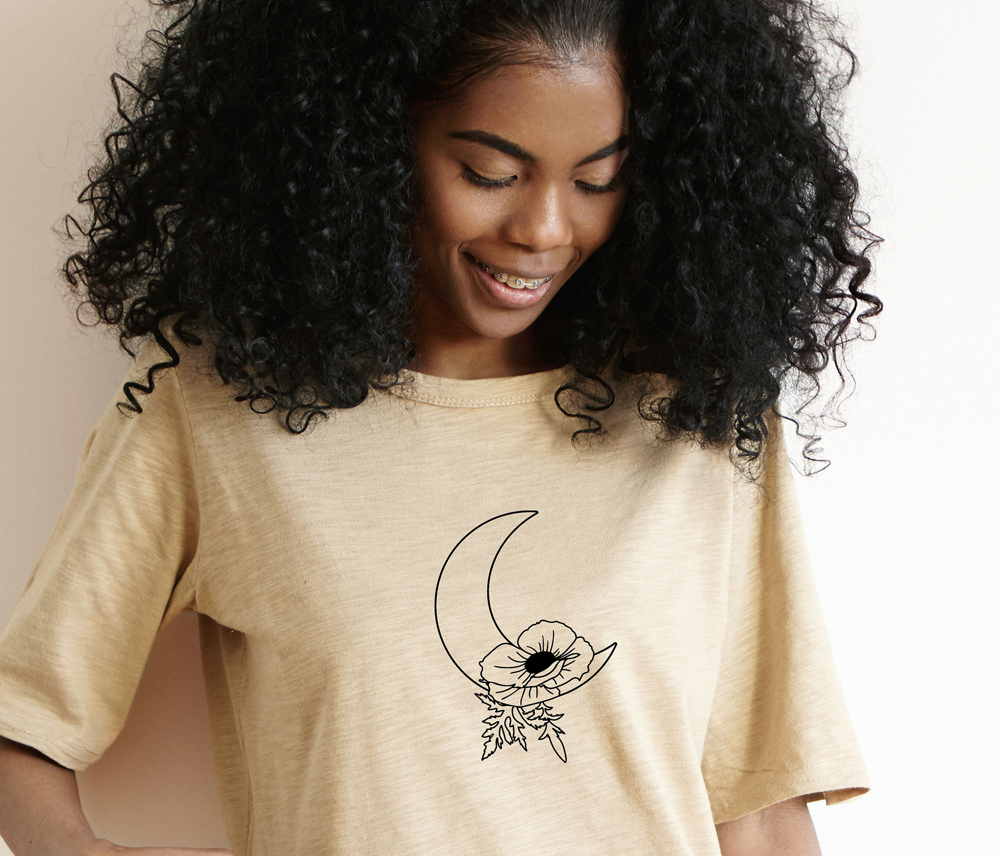 Poppy Svg-floral Moon Svg-summer Svg Files for Cricut-crescent - Etsy ...