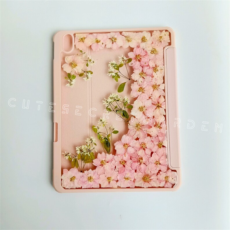 Pink Flower Wedding Tablet Case With Apple Pencil Slot Air 4 - Etsy