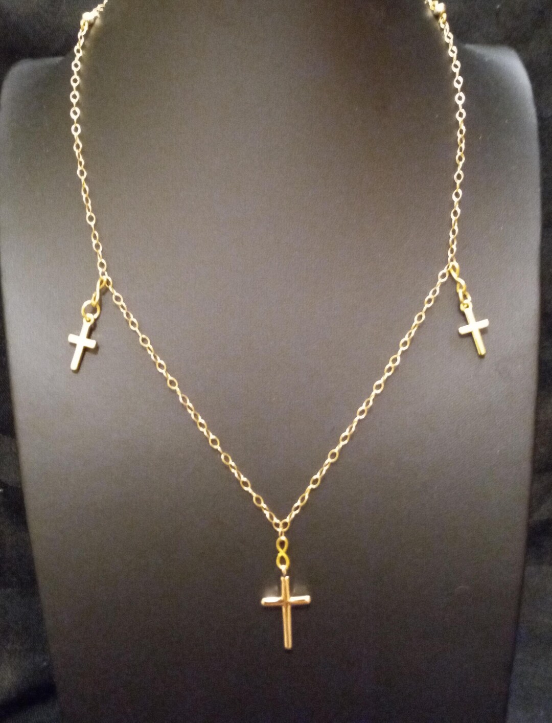 The Triple Cross Necklace. - Etsy