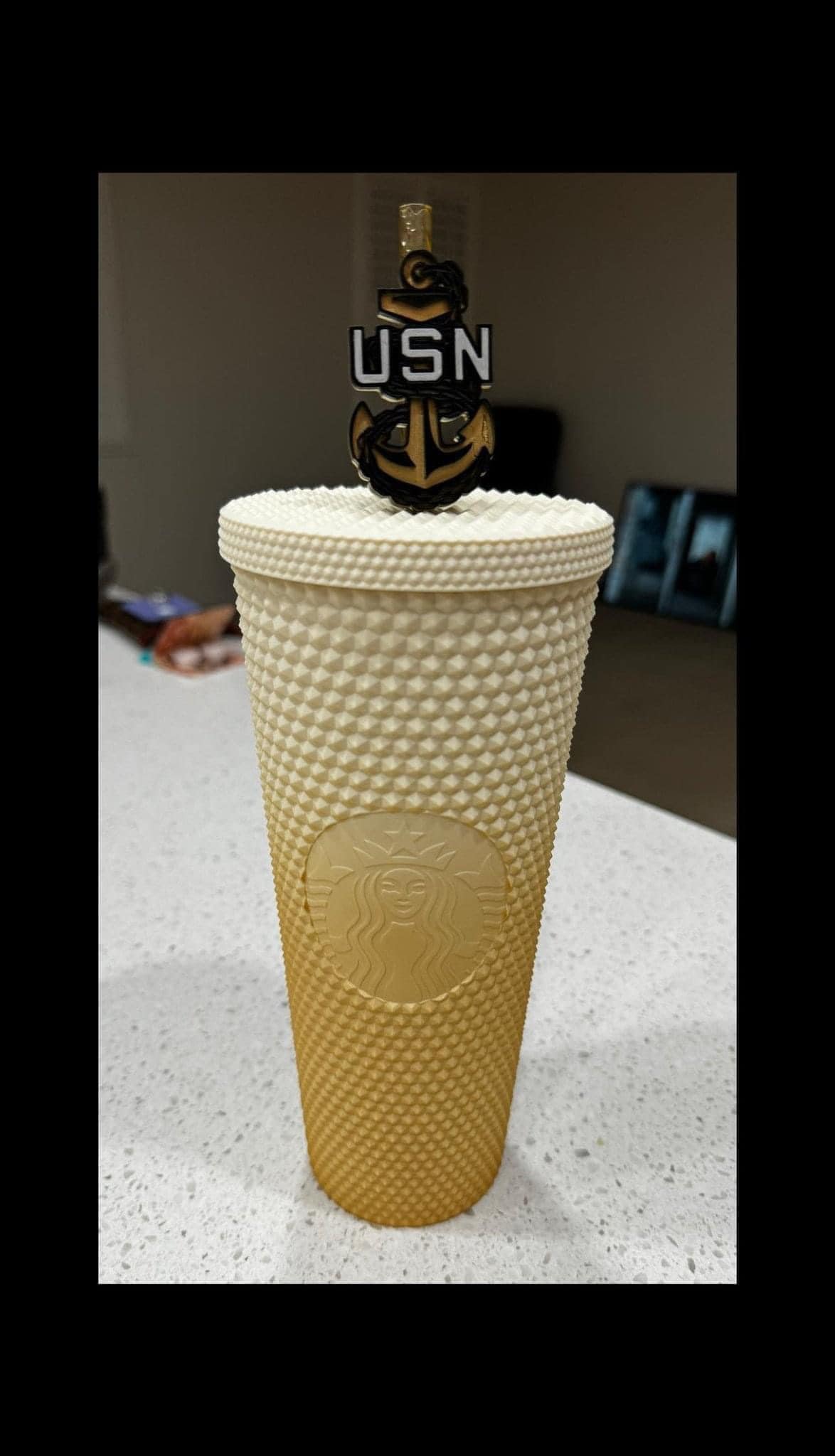 US NAVY Anchor Chiefs Straw Topper With Straw1 Pc Only Anchor Chiefs ...