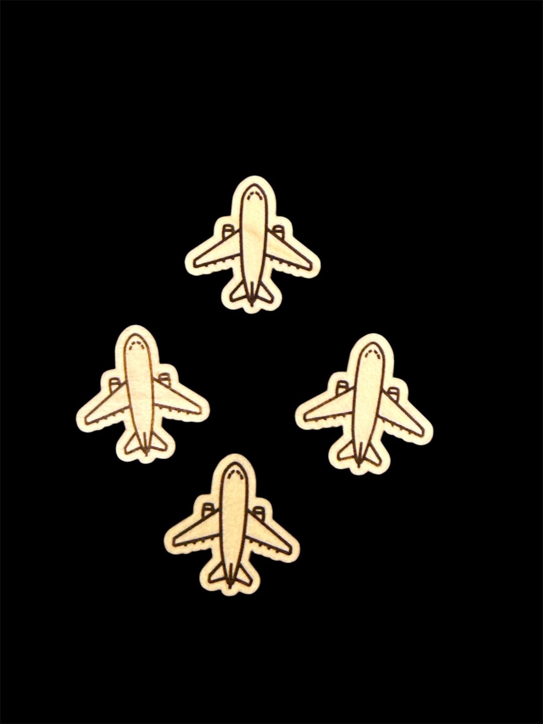 Airplane Pins* Laser Cut Airplane Pin*set of 4 - Etsy