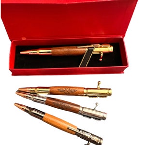 Custom Gun Bolt Action Pen Personalized Laser Engraved Bullet Pen - Etsy