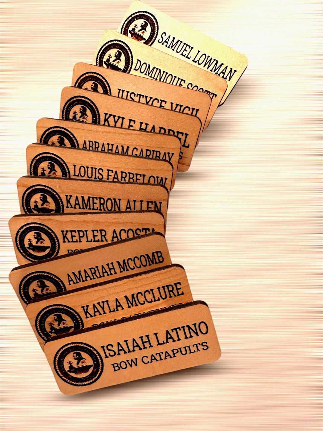 Magnetic Custom Made Name Plate*id Name Plates. Uniform ID Plates. US ...