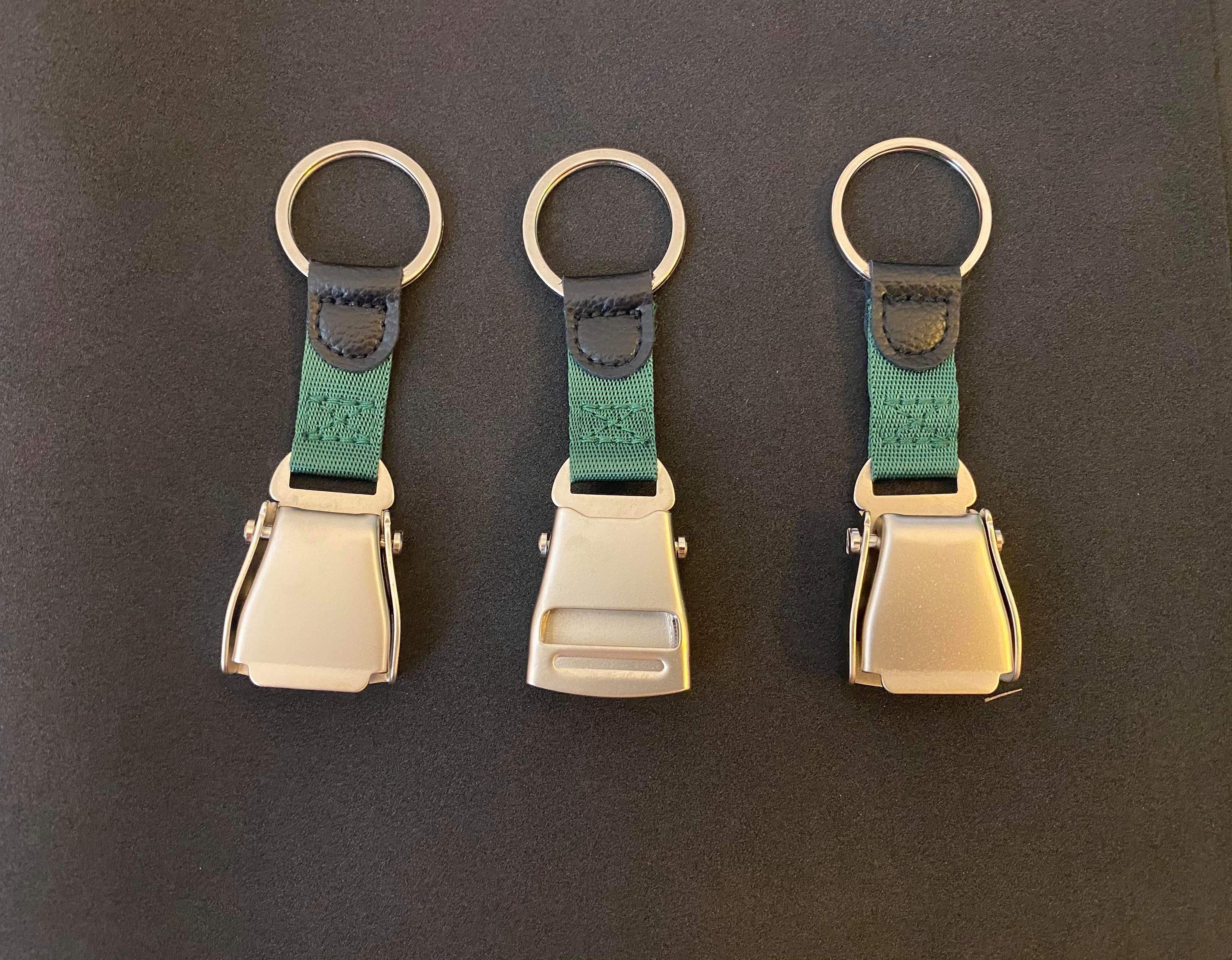 Airplane Seatbelt Mini Buckle Keychain - Etsy