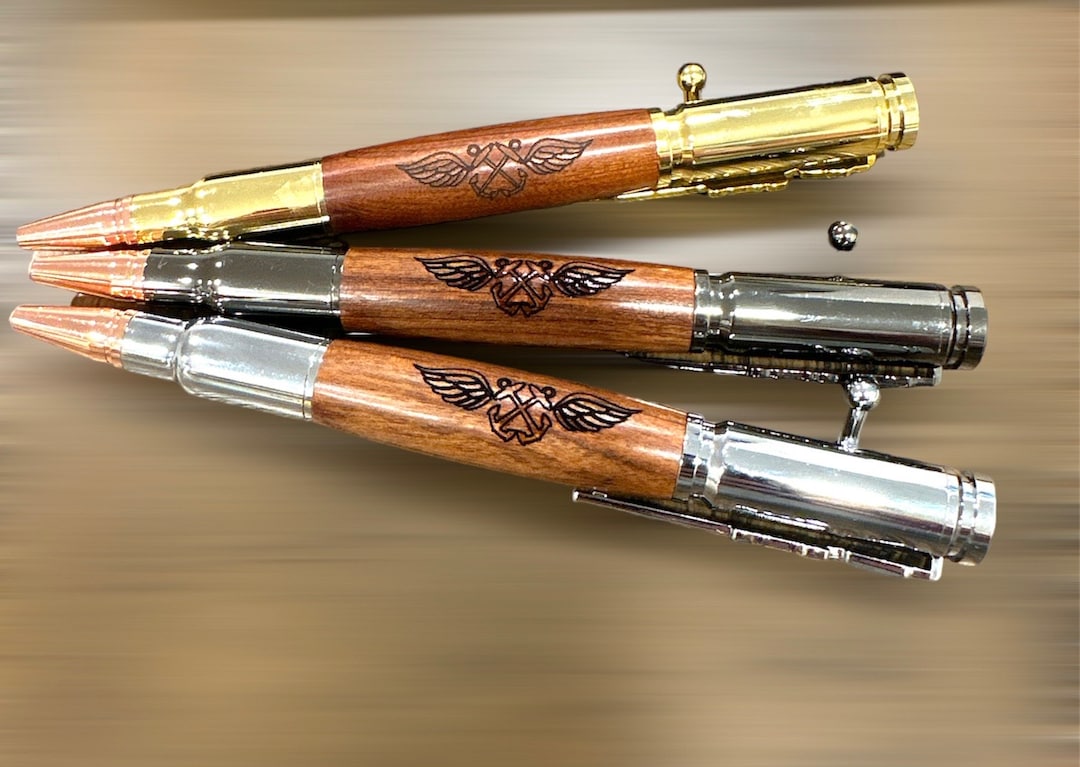 Personalized US Navy Aviation Bolt Action Pen: Laser Engraved Wood - Etsy
