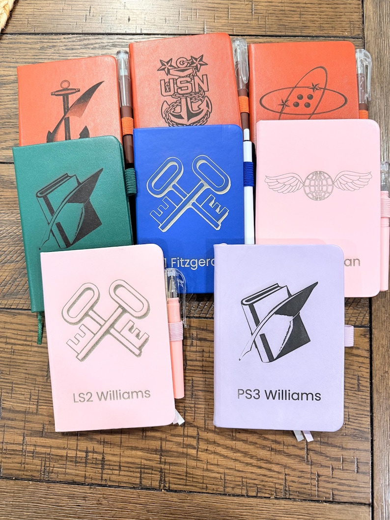 Personalized US Navy Mini Notebook: Laser Engraved Pocket Journal - Etsy