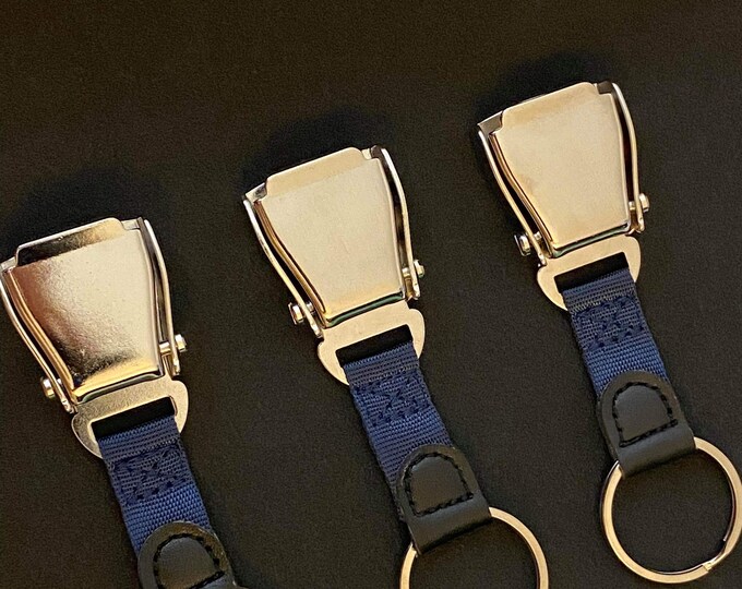 Airplane Seatbelt Mini Buckle Keychain - Etsy